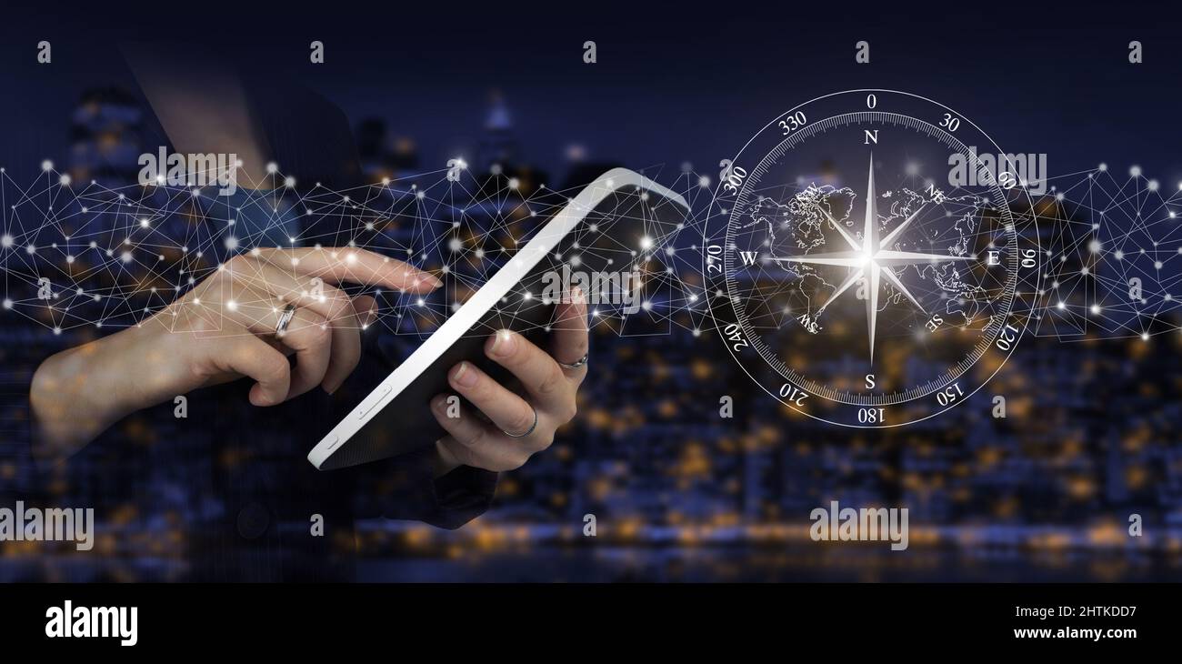 Compass sign hi-res stock photography and images - Alamy