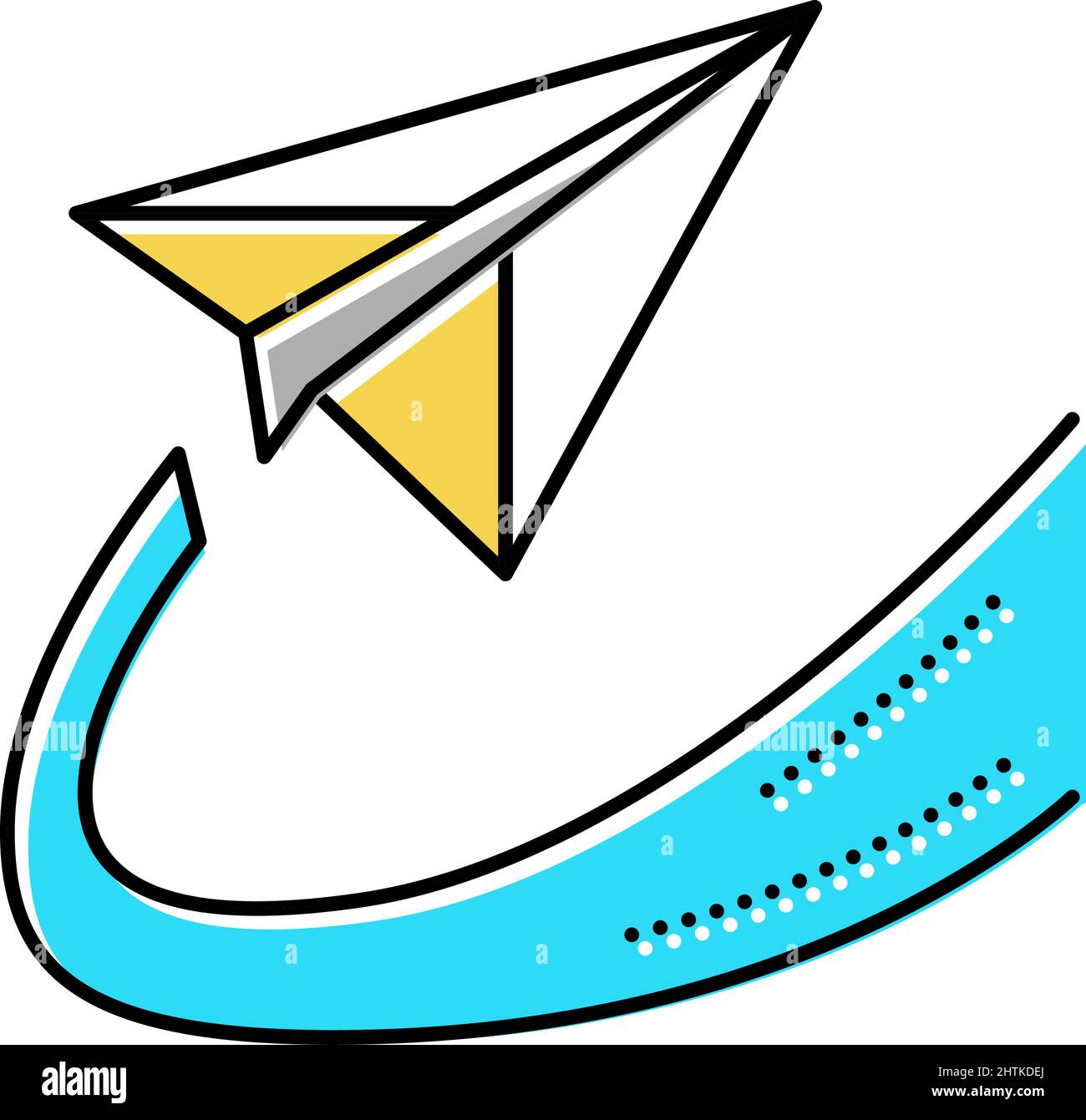 international aircraft free shipping color icon vector illustration ...