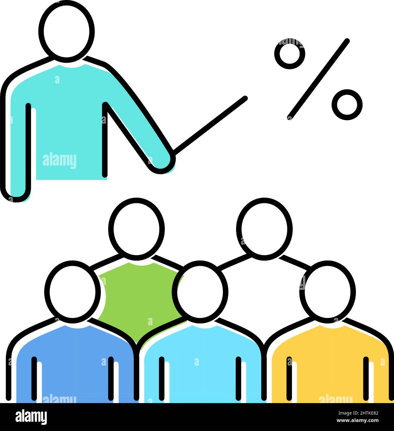 business trainer conference color icon vector illustration Stock Vector ...