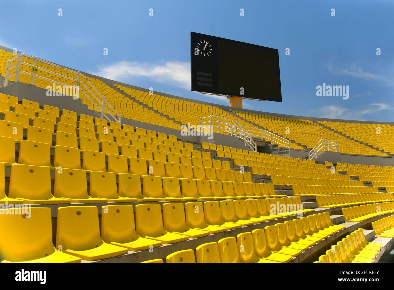 Scoreboard in football stadium hi-res stock photography and images - Alamy
