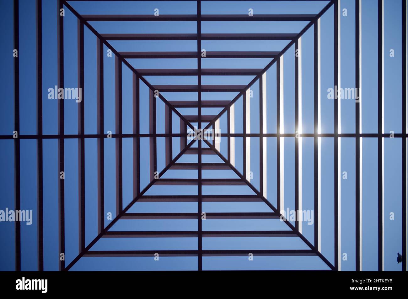 Closeup of a beautiful ceiling with square holes Stock Photo - Alamy