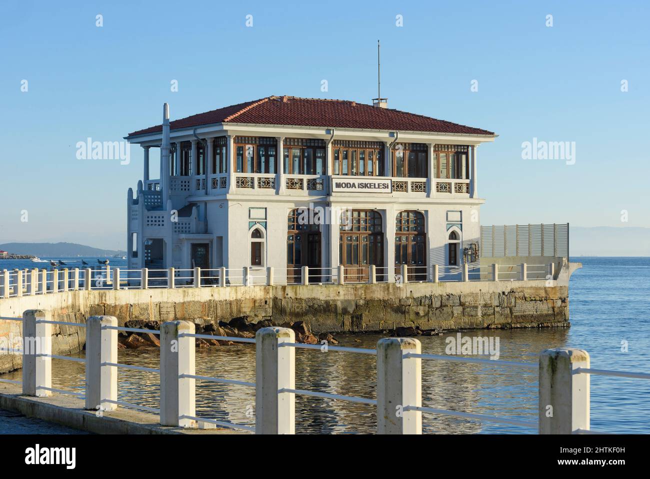 ISTANBUL, TURKEY - FEBRUARY 20, 2022:.General view from Moda pier in ...