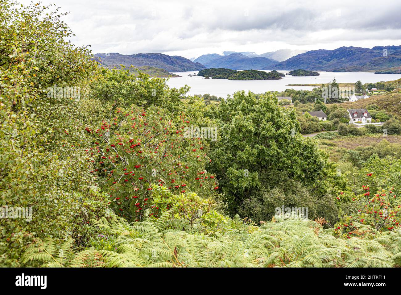 Looking east up Loch Morar from the viewpoint at the Morar Cross near ...