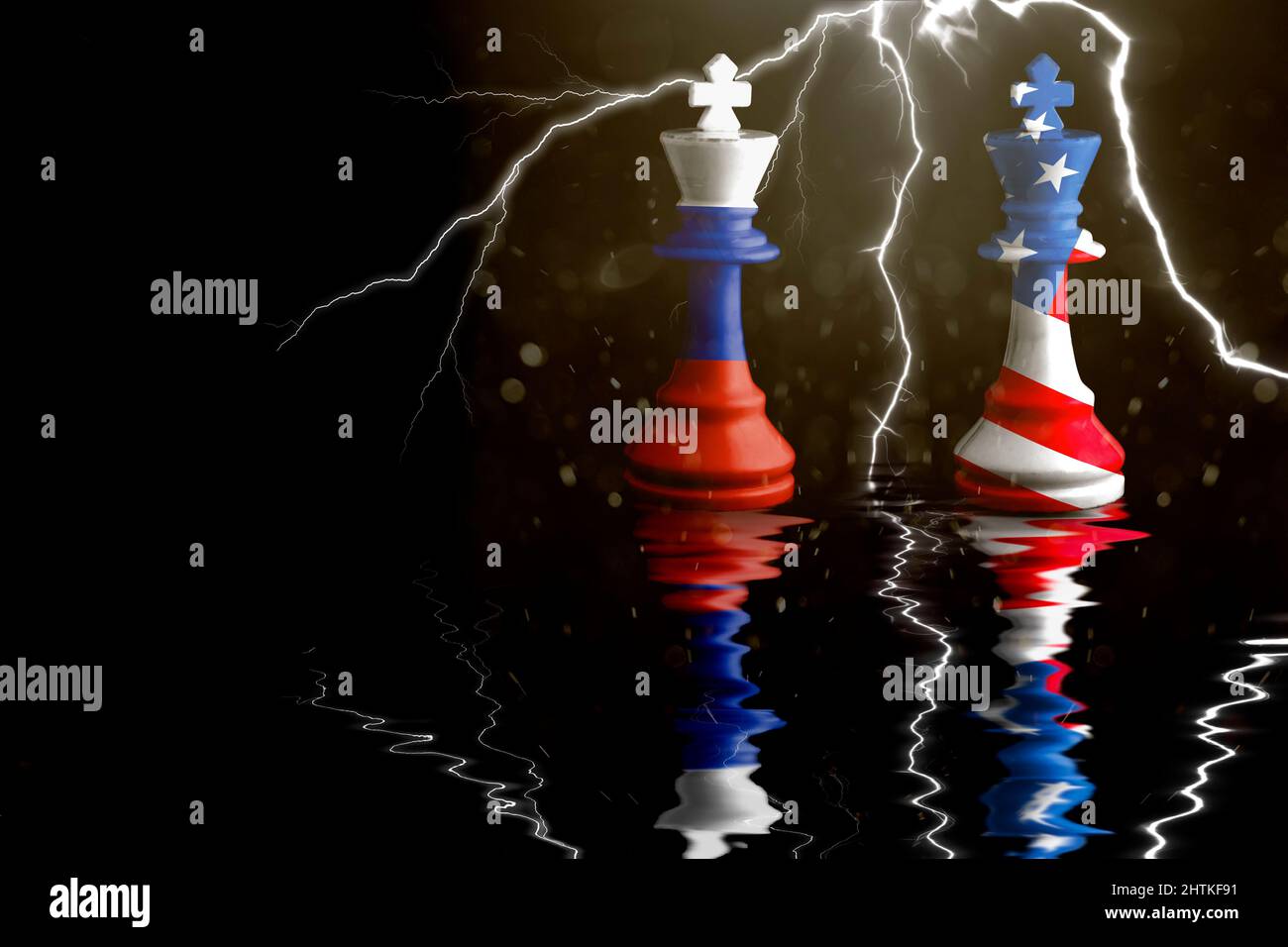 Ukraine vs usa flag concept war hi-res stock photography and images - Alamy