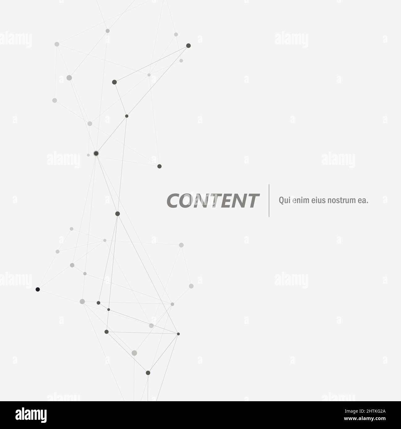 Geometric abstract background with connect lines and dots. Technology molecular structure Stock ...