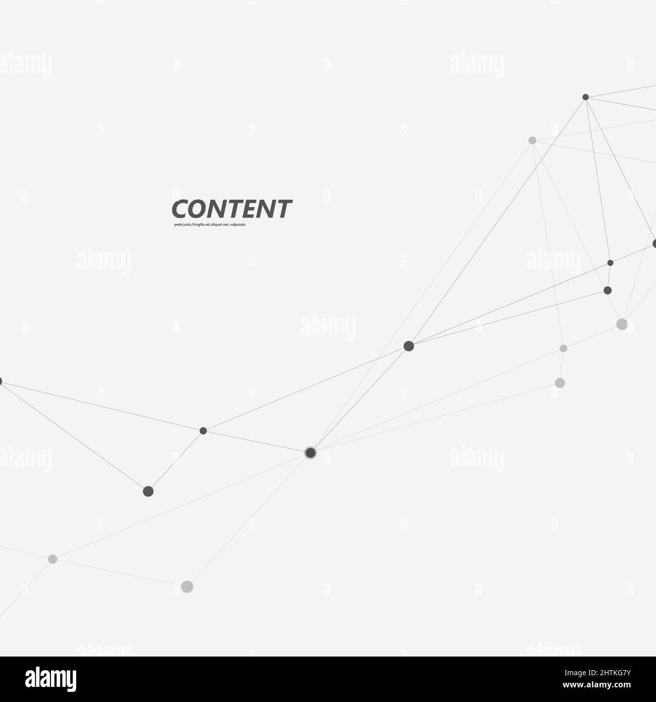 Technology Abstract Background With Connected Line And Dots Vector