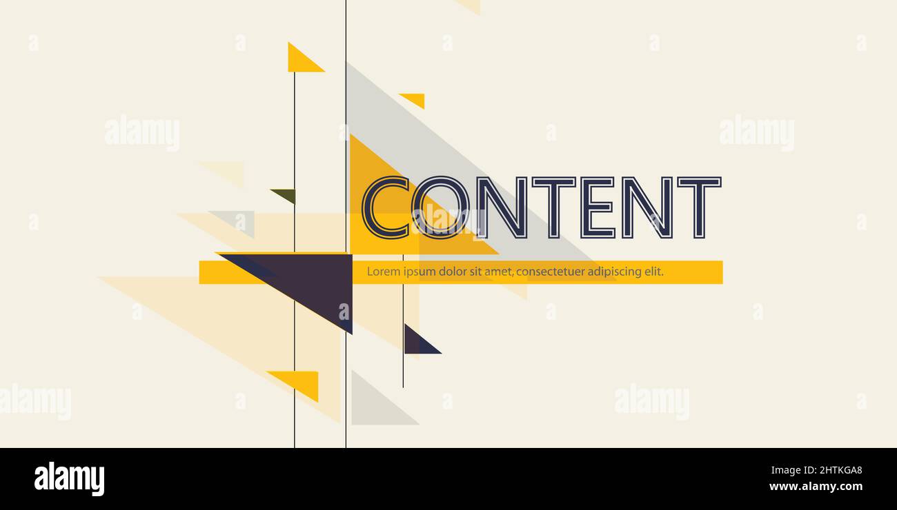 Creative design of the inscription Content. Vector graphics and ...