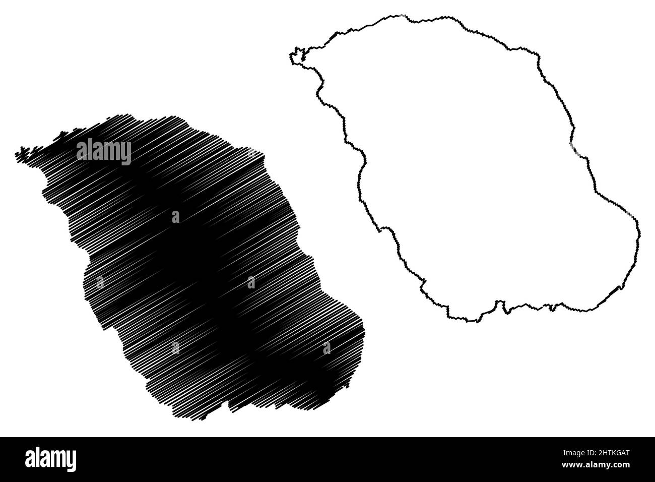 Biliran island (Asia, Republic of the Philippines) map vector ...