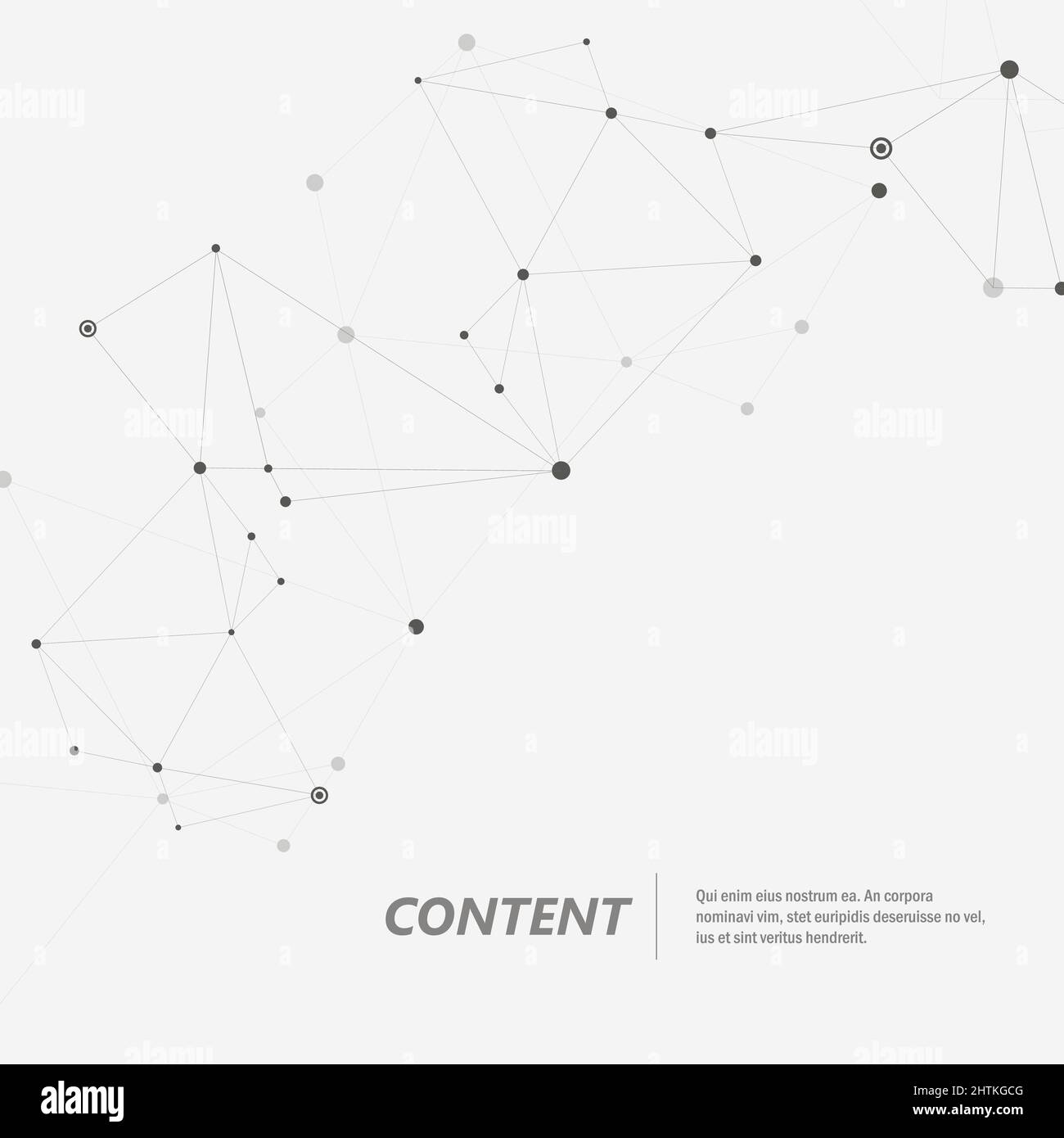 Geometric abstract background with connect lines and dots. Technology molecular structure Stock ...