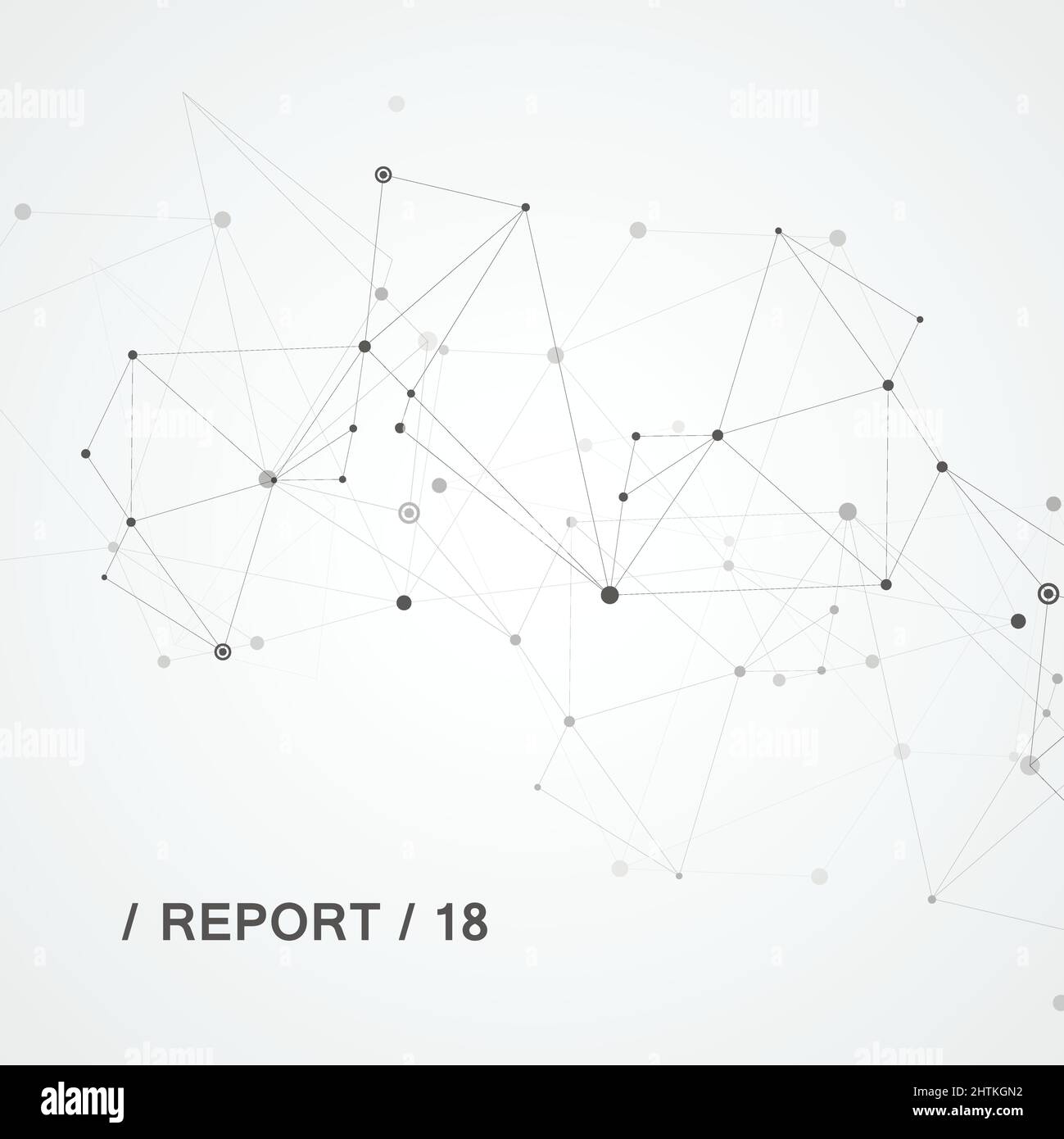 Abstract molecules connect design. Atoms technology structure with ...
