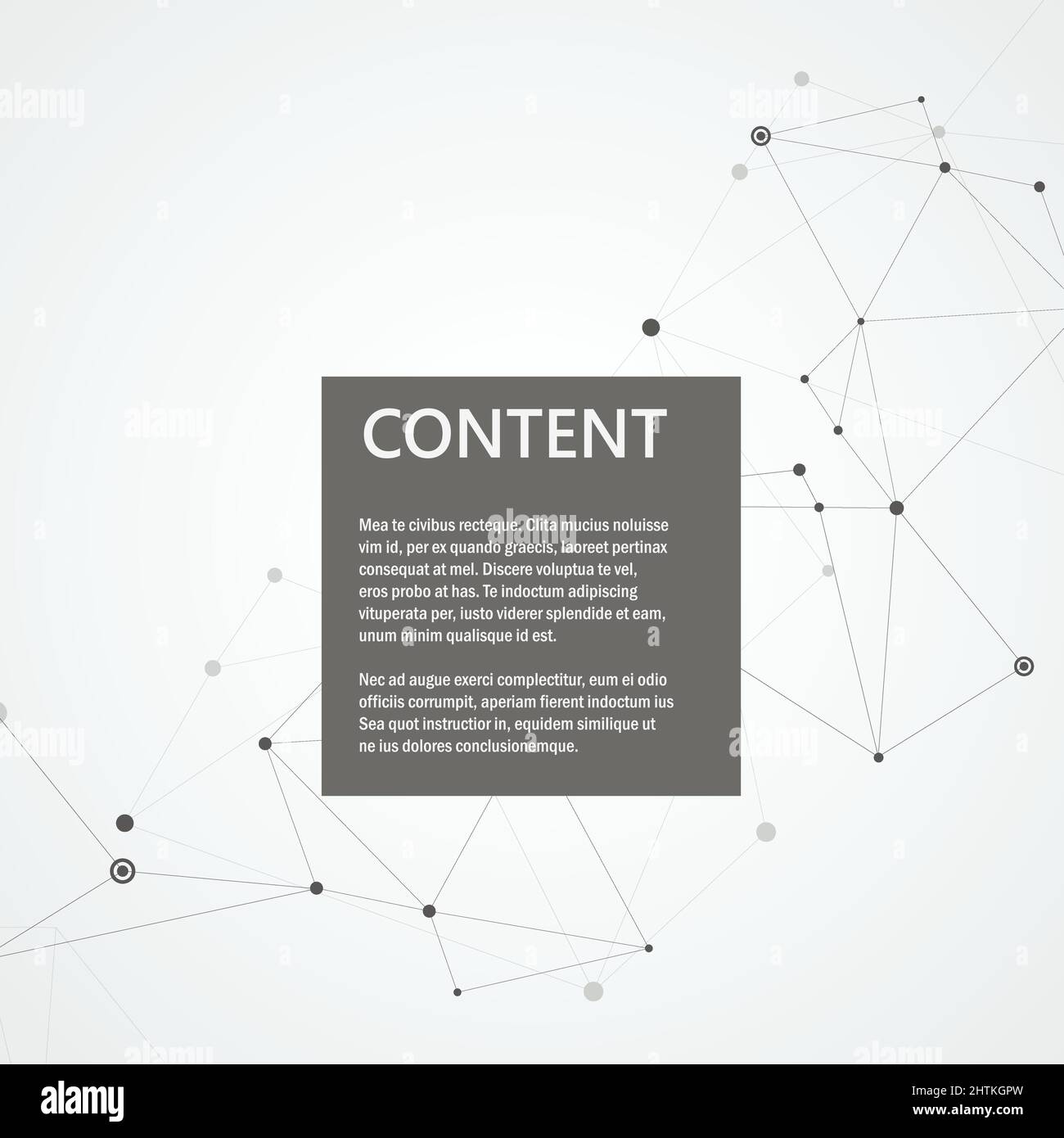 Abstract molecules connect design. Atoms technology structure with ...
