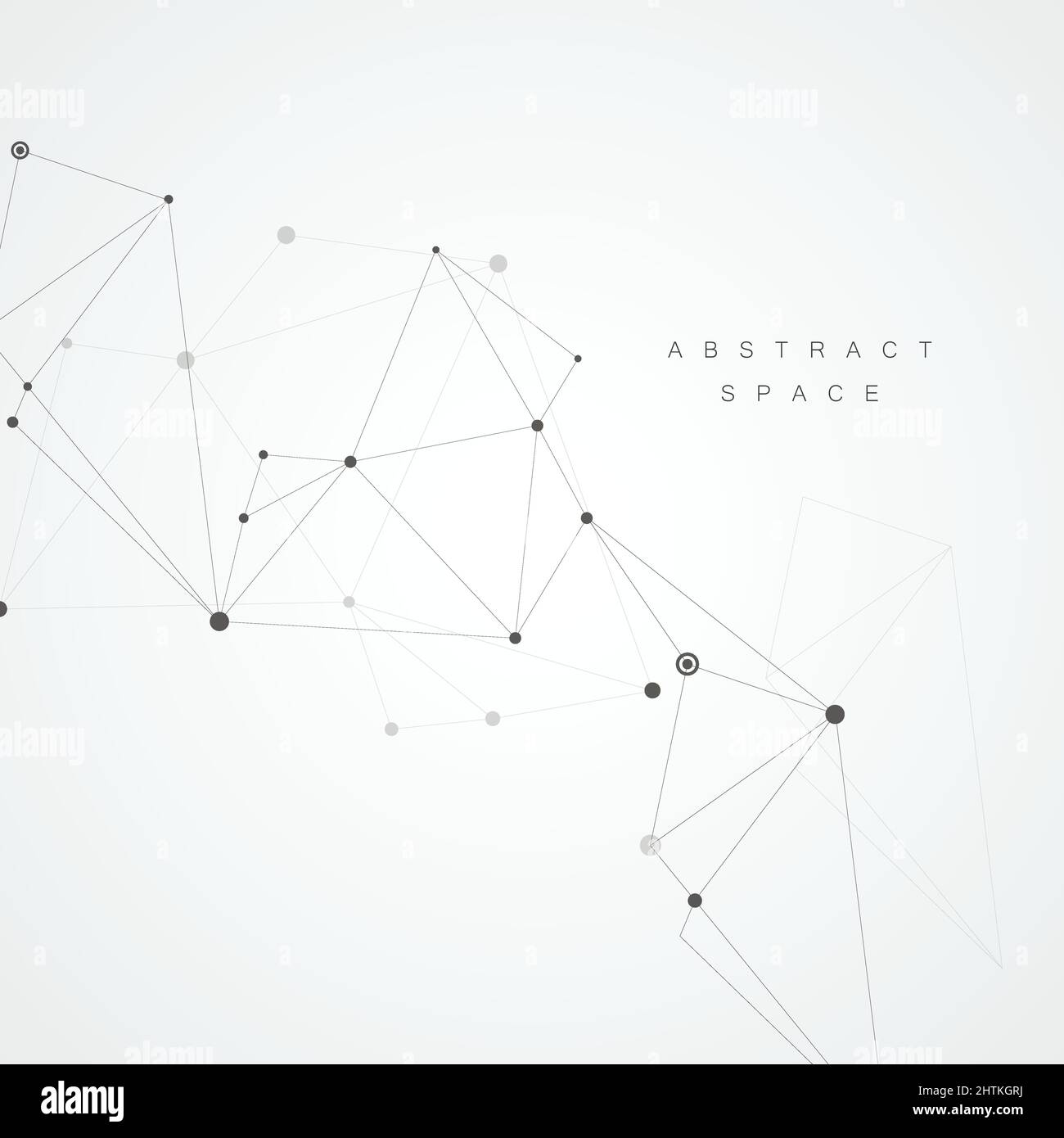 Abstract molecules connect design. Atoms technology structure with ...