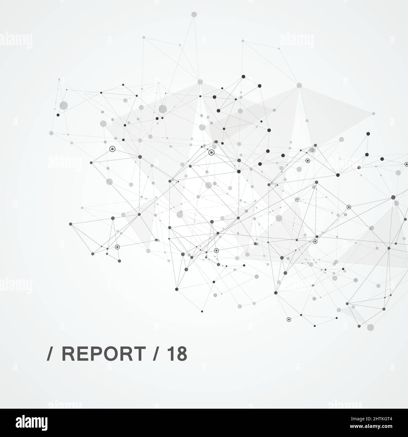 Abstract molecules connect design. Atoms technology structure with ...
