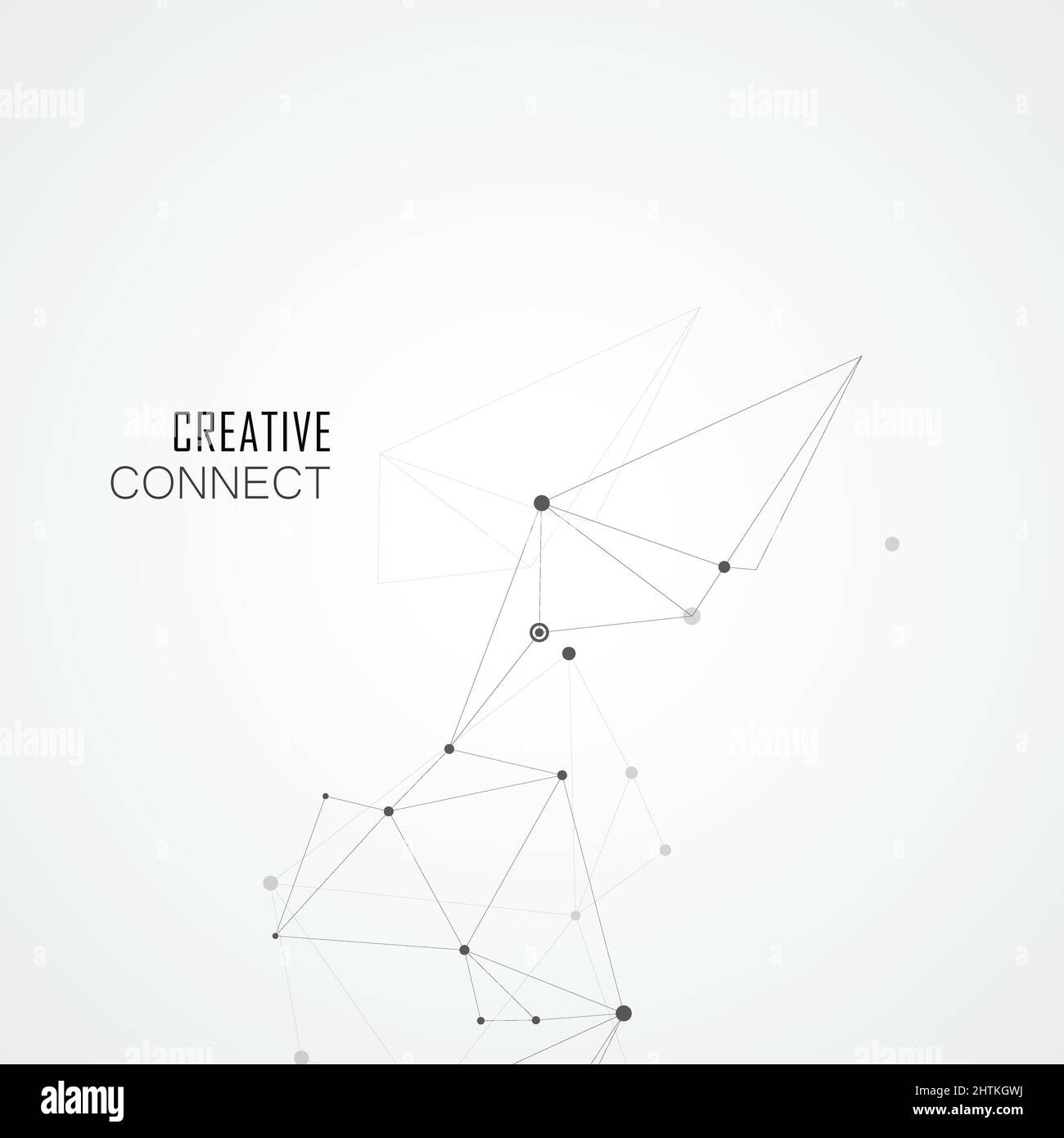 Vector geometric and connection triangles shapes Stock Vector Image ...