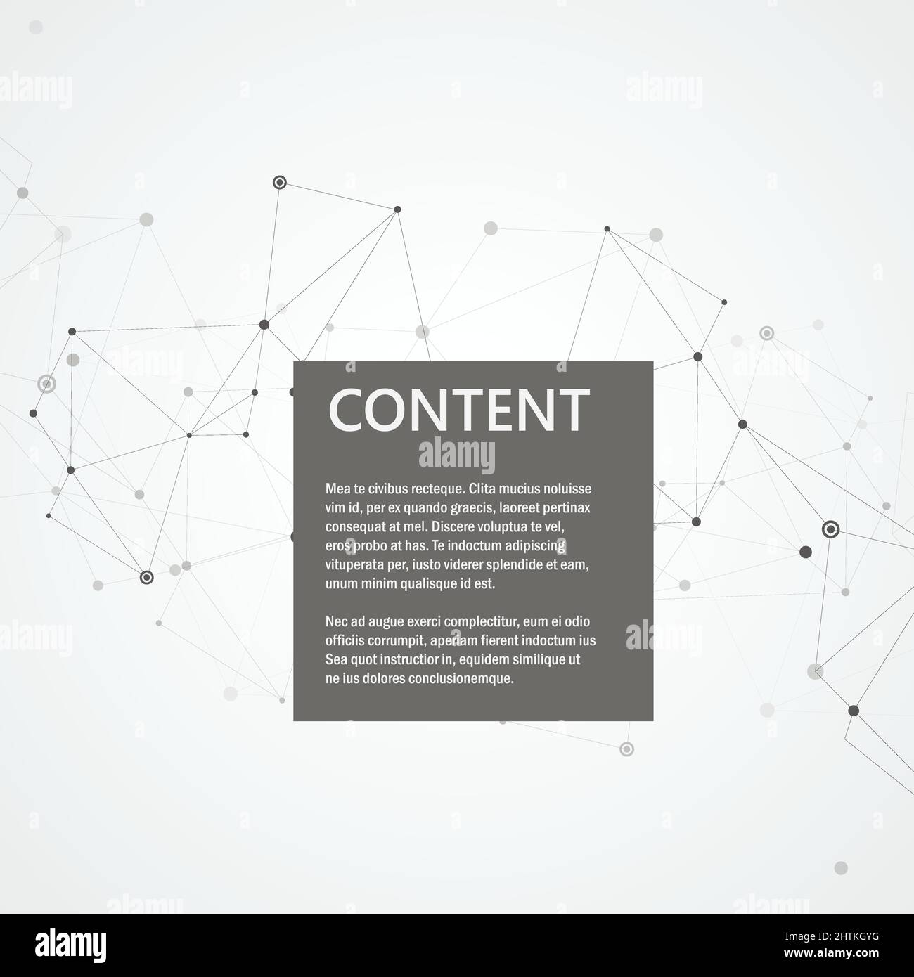 Abstract molecules connect design. Atoms technology structure with ...