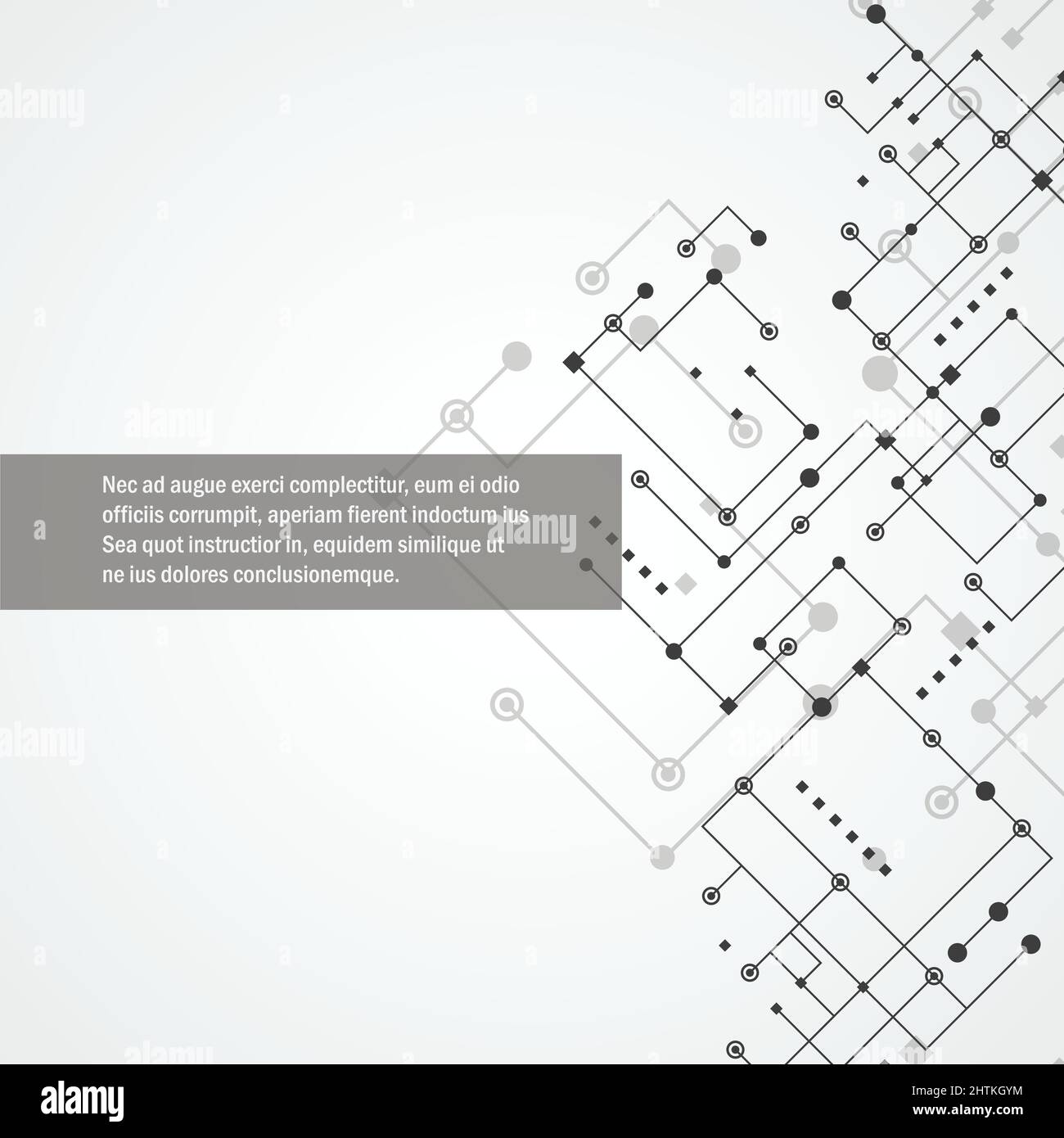 Network and connect lines and dots. Technology square communication ...