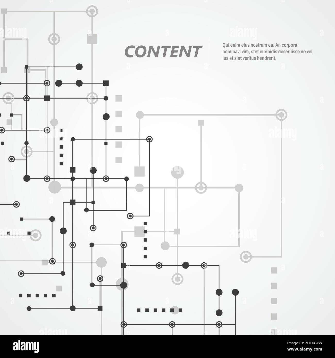 Network and connect lines and dots. Technology square communication ...