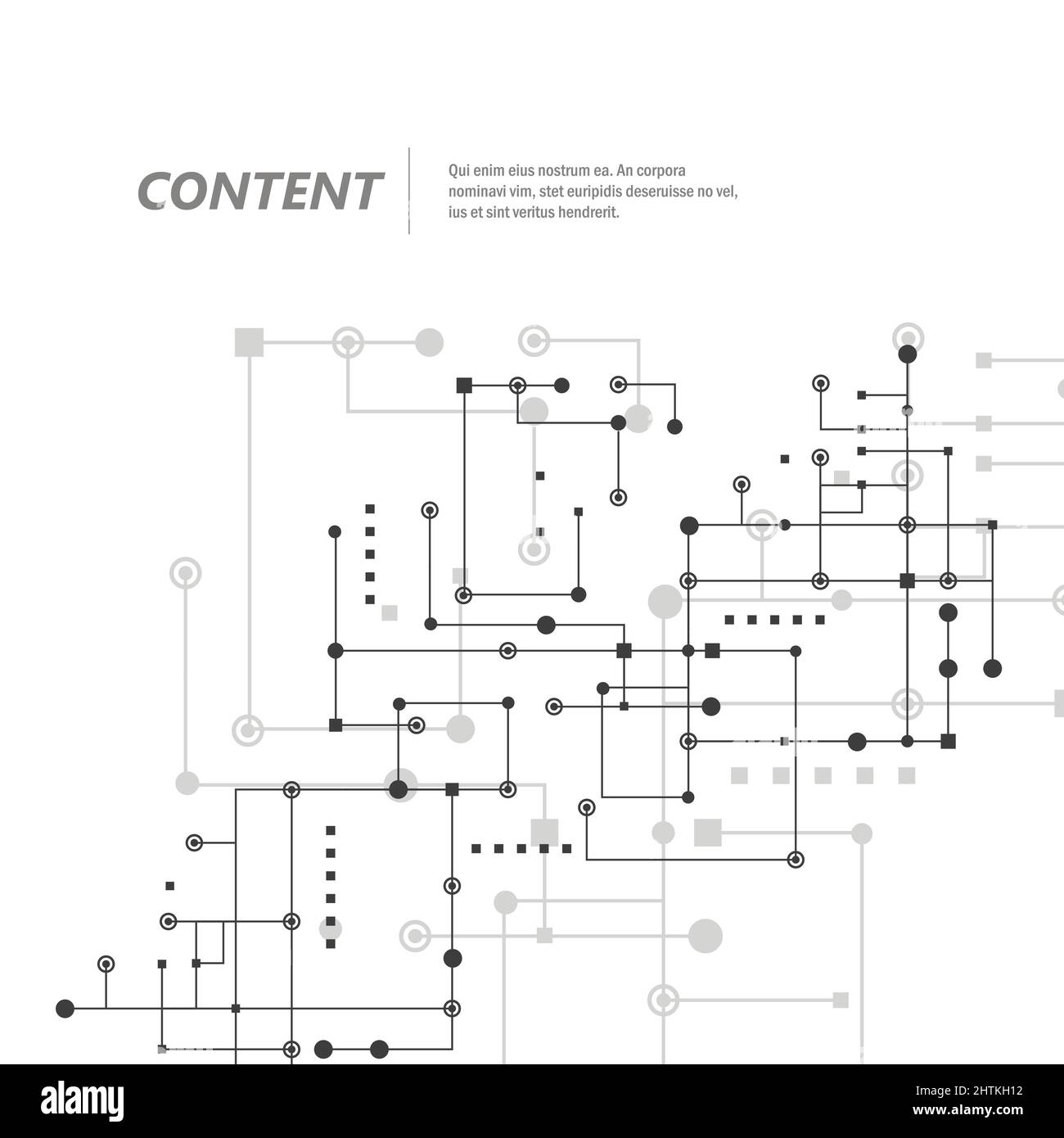 Network and connect lines and dots. Technology square communication ...