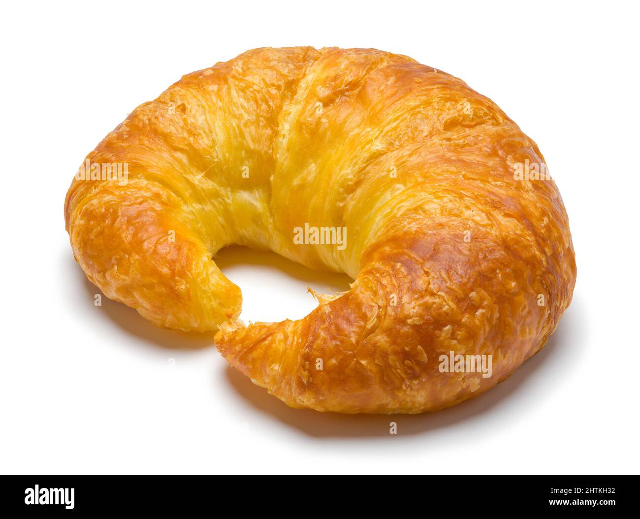 Baked Croissant Roll Cut Out on White Stock Photo - Alamy