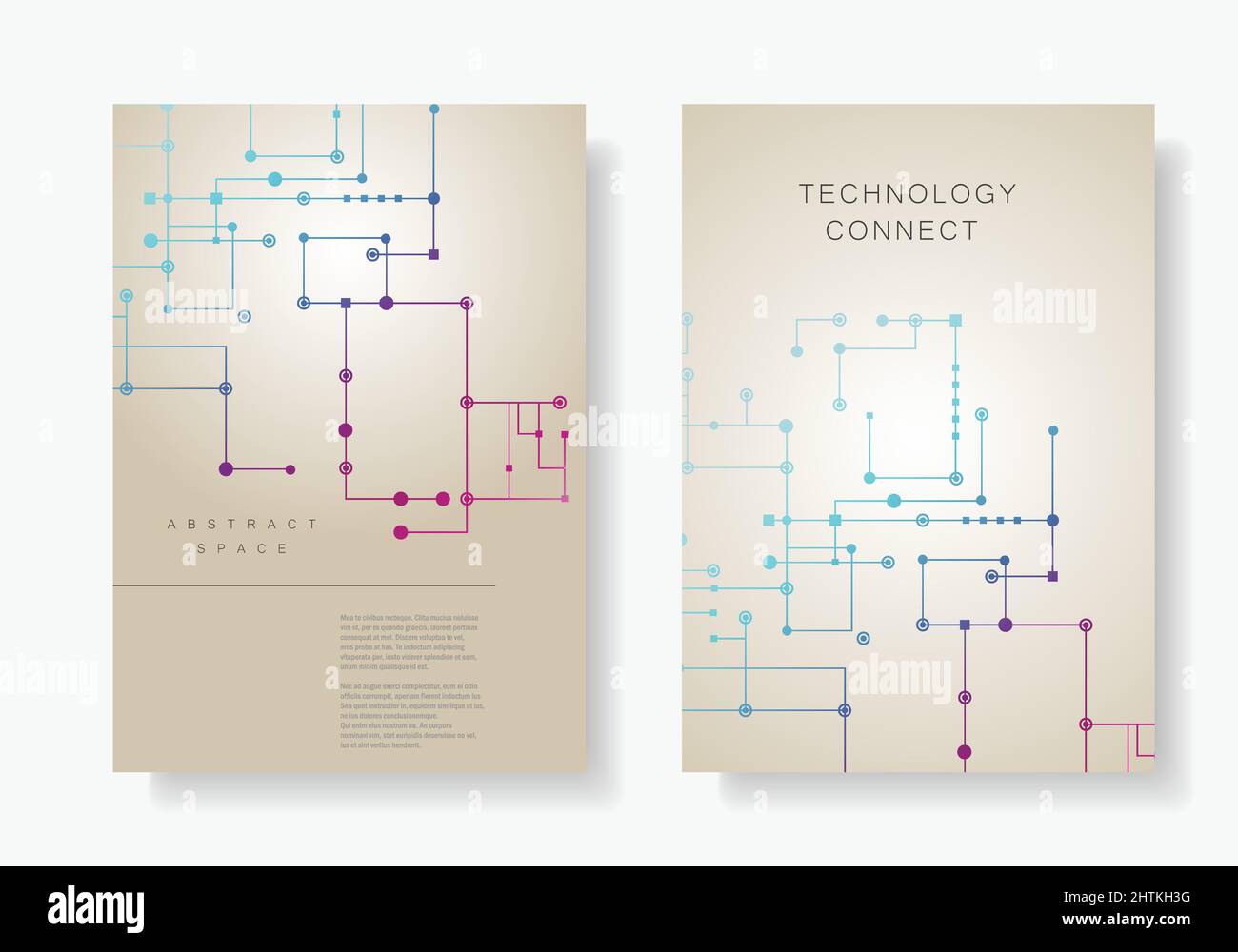 Circuit line background, connected dots and lines. Vector abstract design Stock Vector Image ...