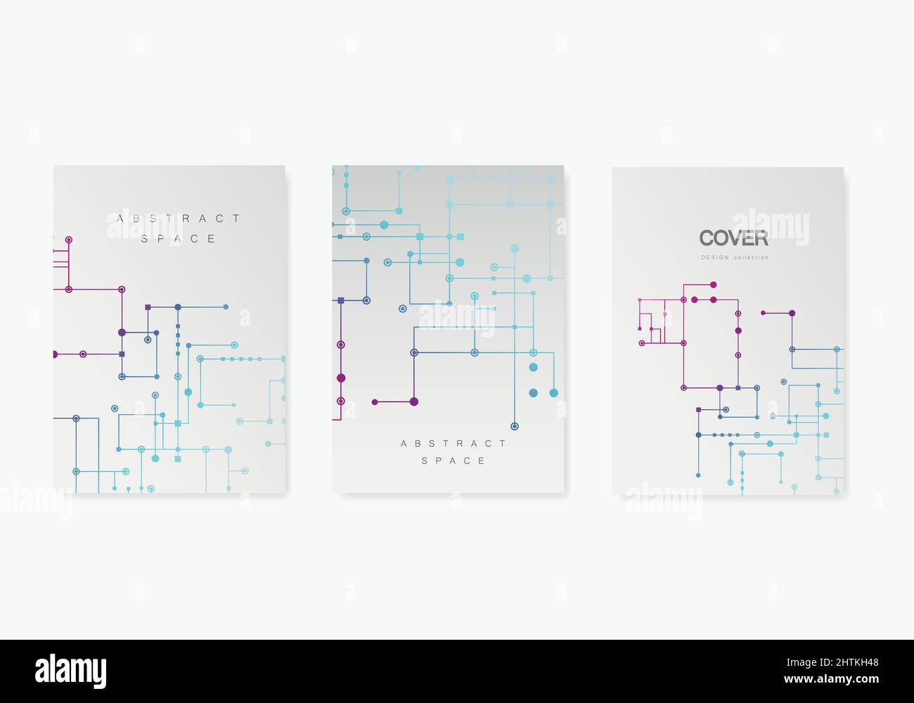 Circuit line background, connected dots and lines. Vector abstract design Stock Vector Image ...