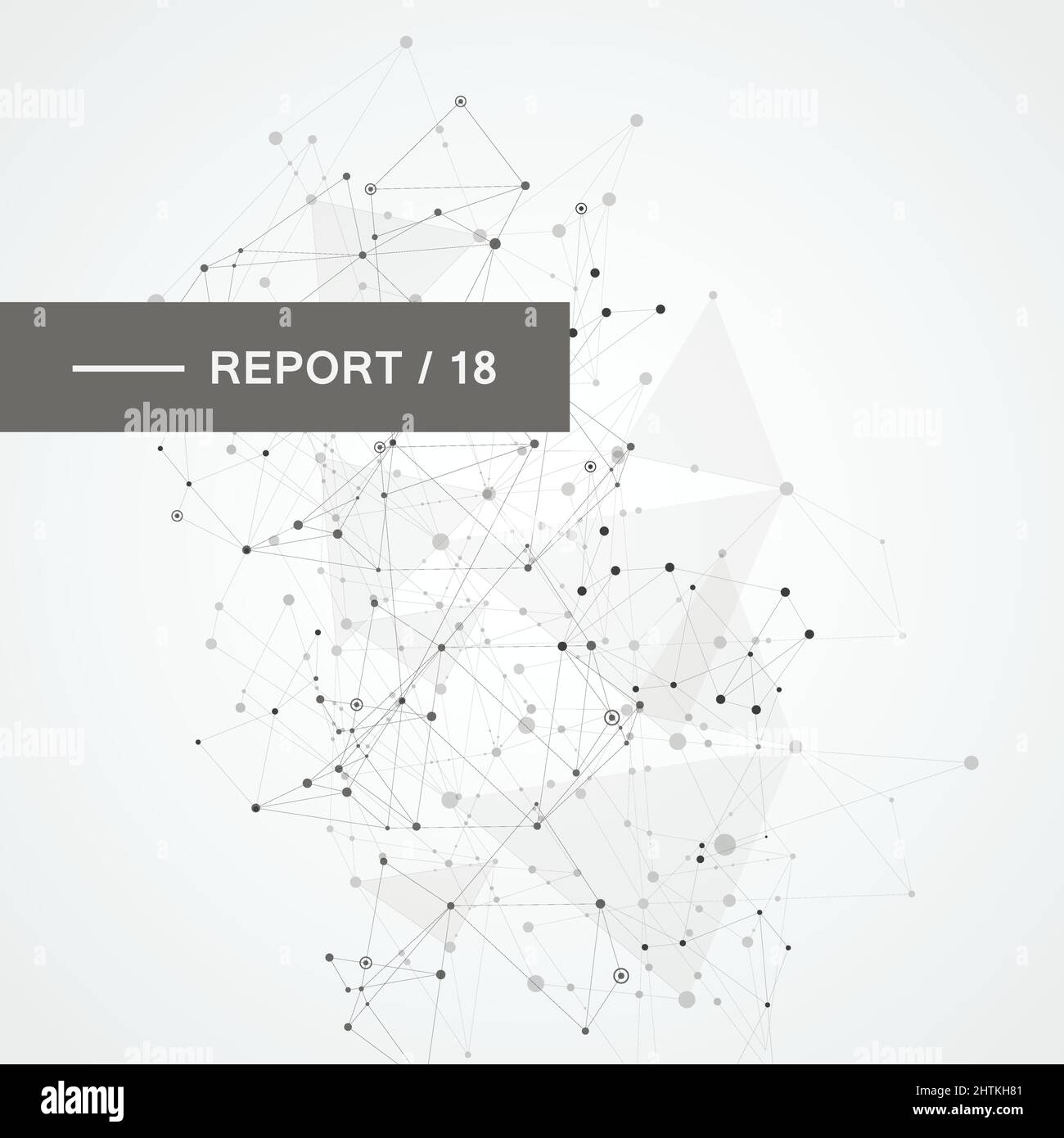 Geometric background with connected abstract shapes. Vector modern ...