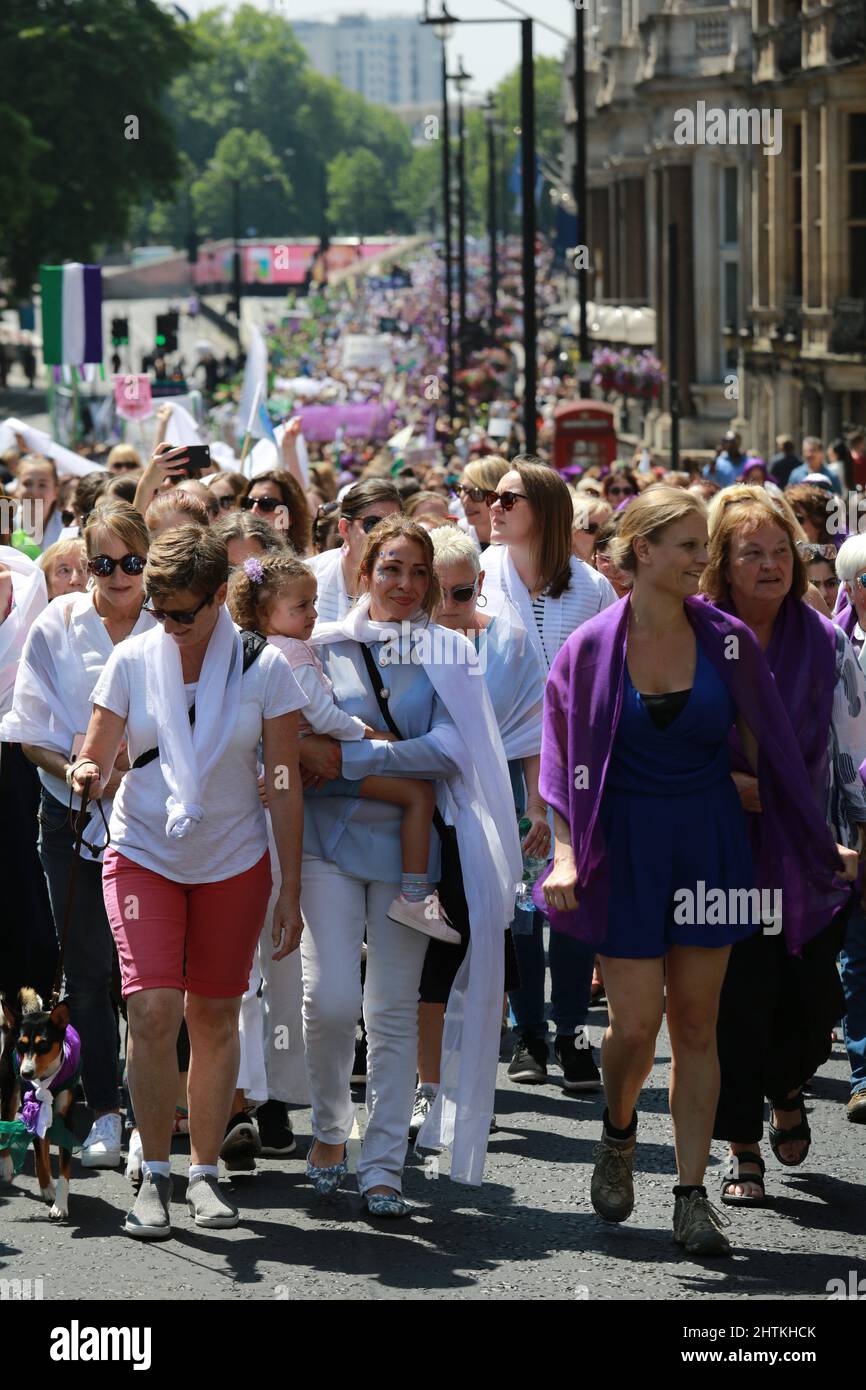 A large parade in honour of women being given the vote took place at ...