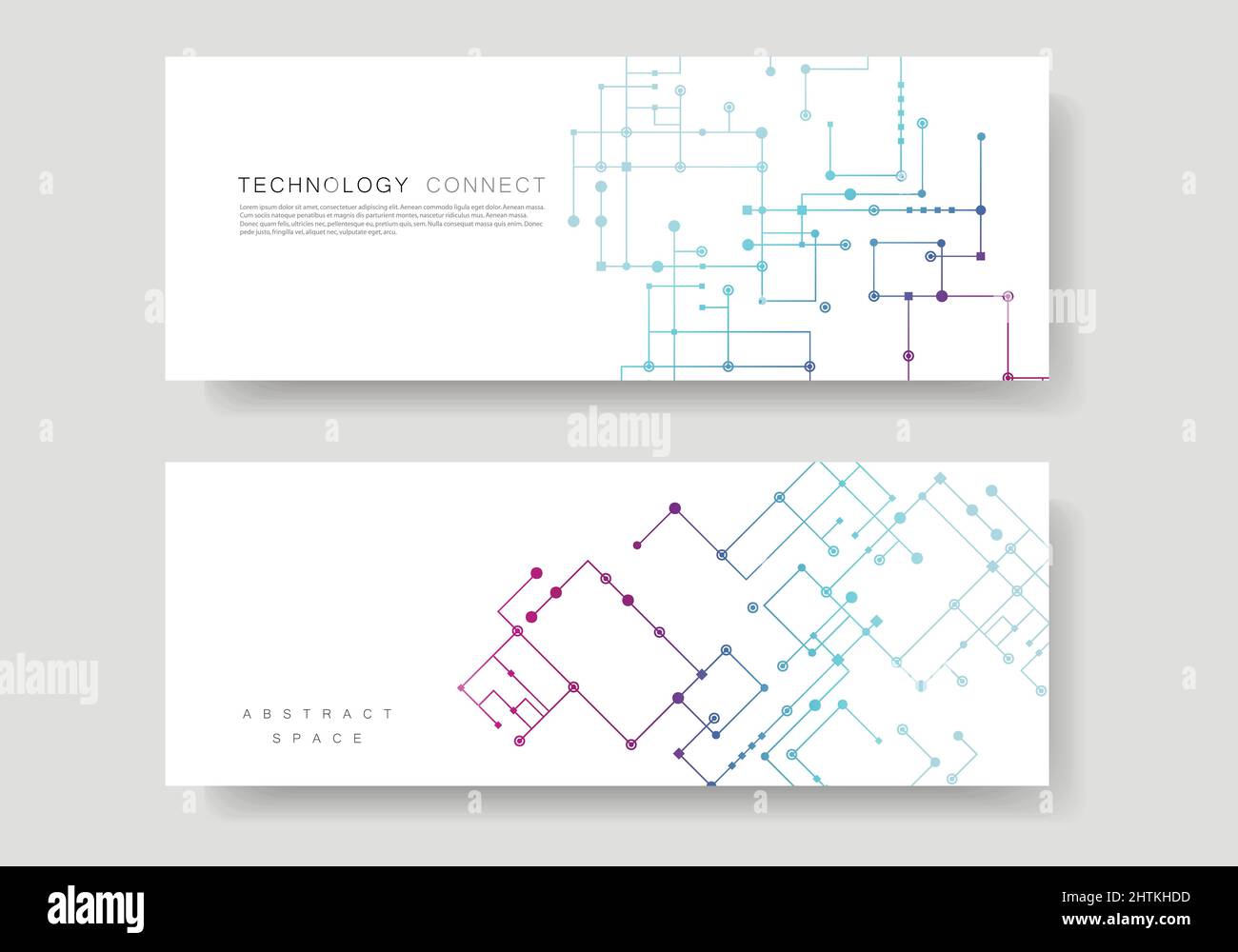 Circuit line background, connected dots and lines. Vector abstract design Stock Vector Image ...