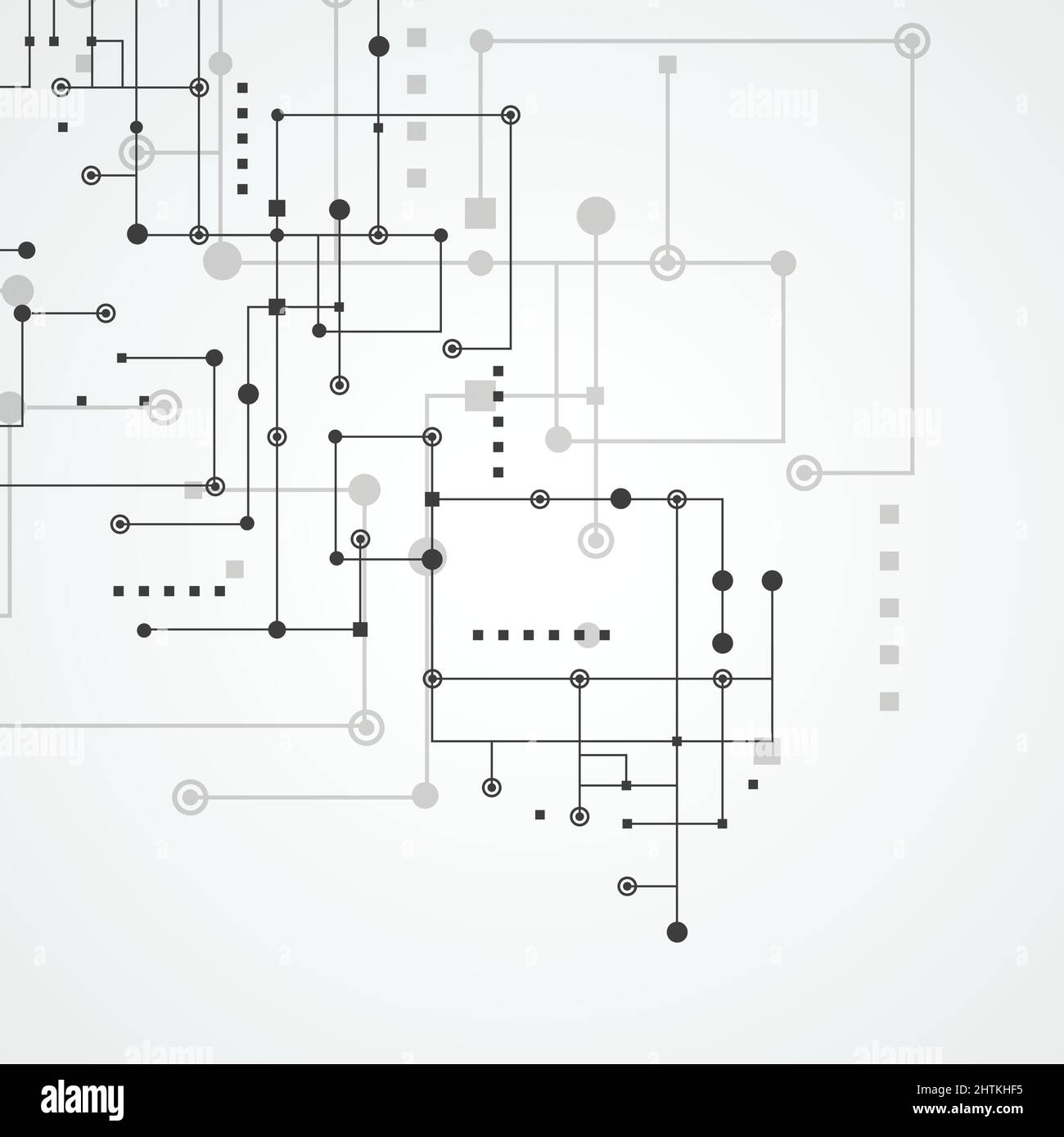Network and connect lines and dots. Technology square communication ...