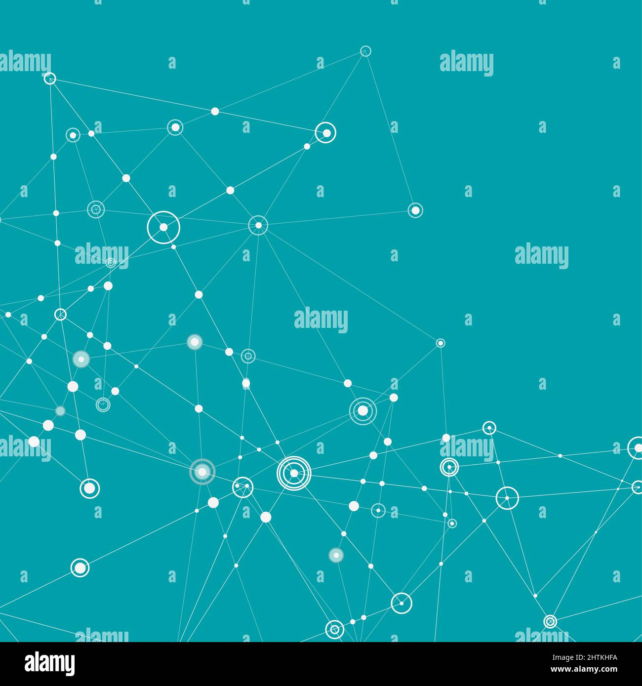 Connection science background. Modern polygonal technology with lines ...