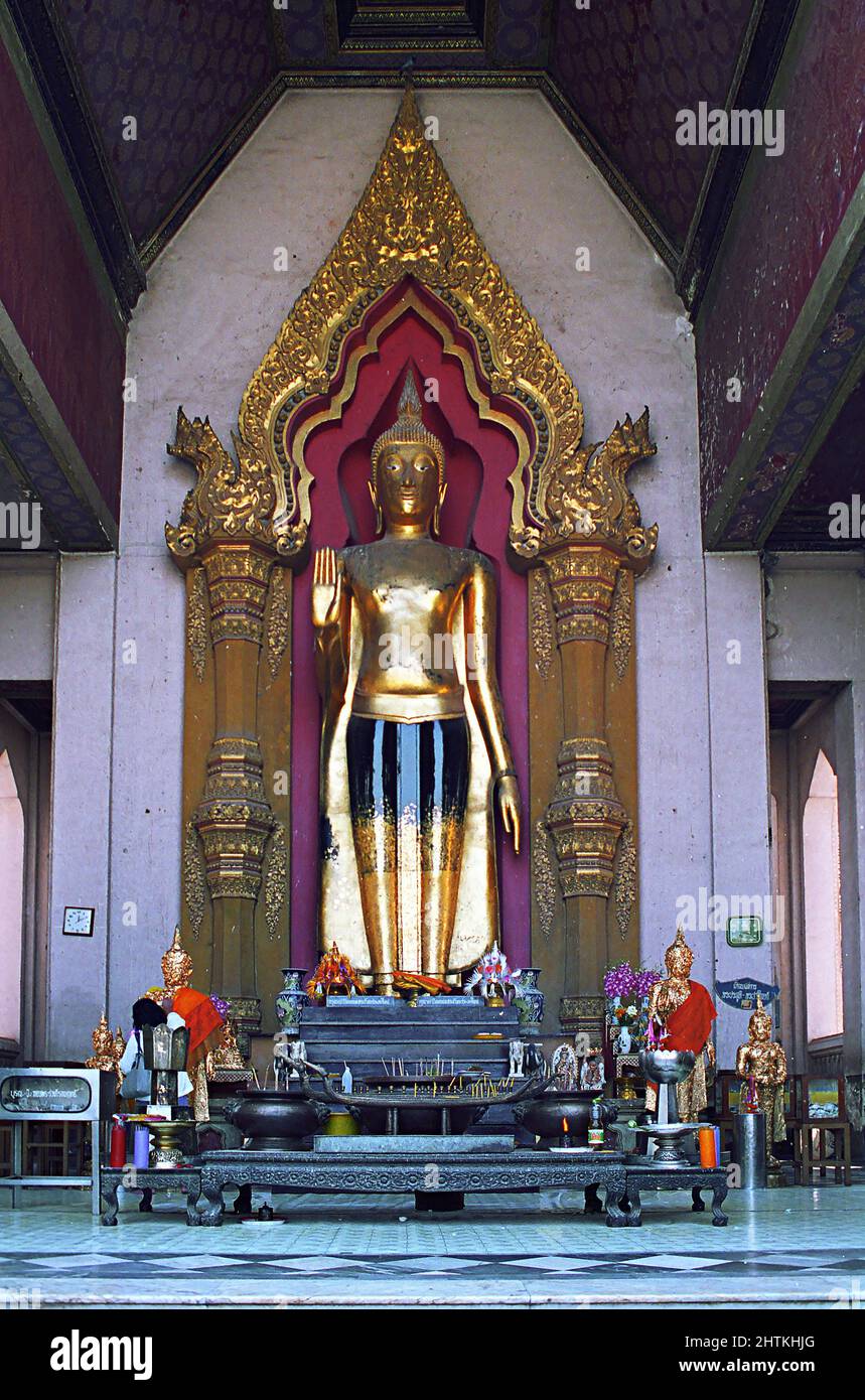 Golden Bhudda, Phra Pathom Chedi, Nakhon Pathom, Thailand Stock Photo ...