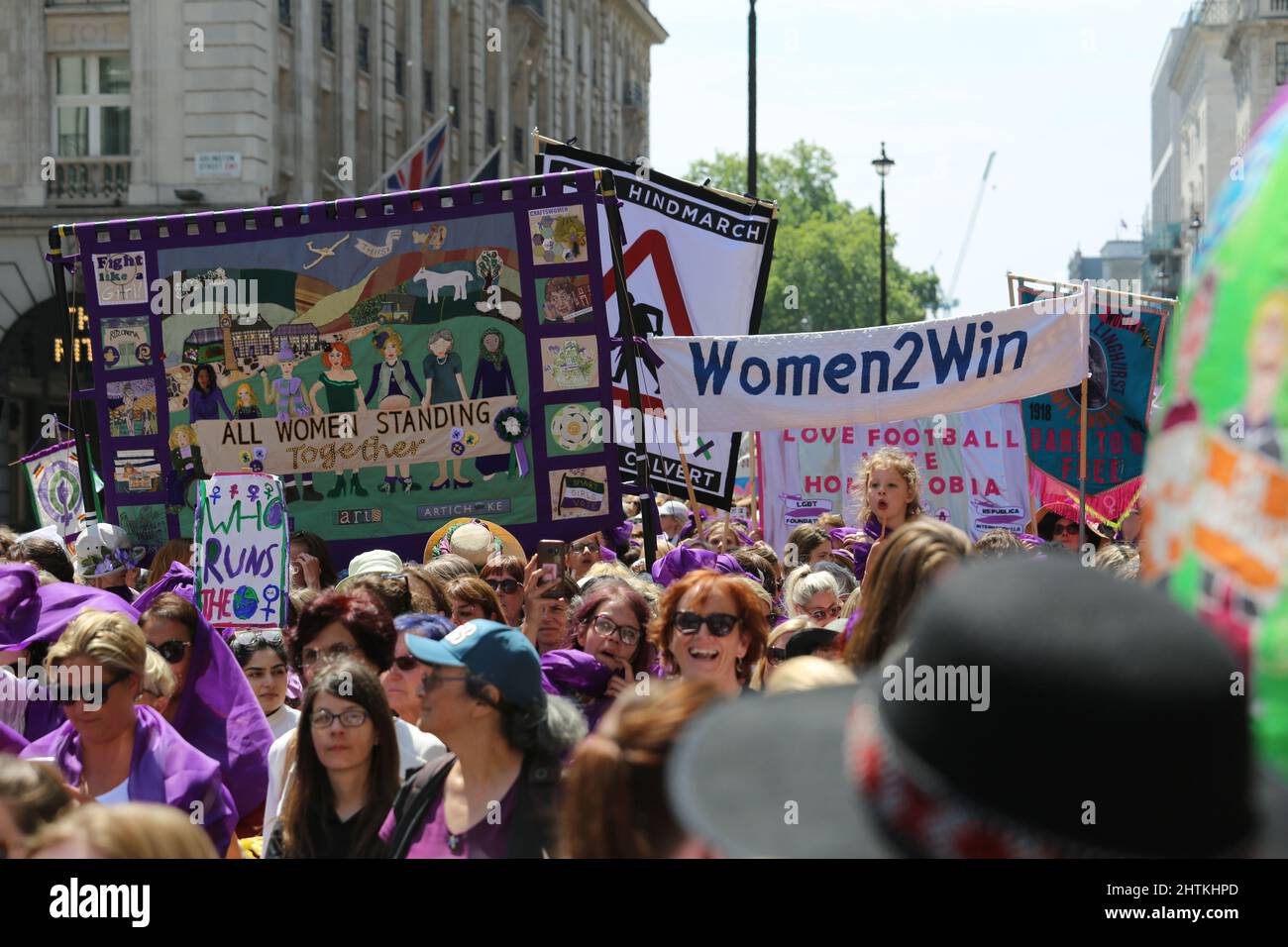 A large parade in honour of women being given the vote took place at ...