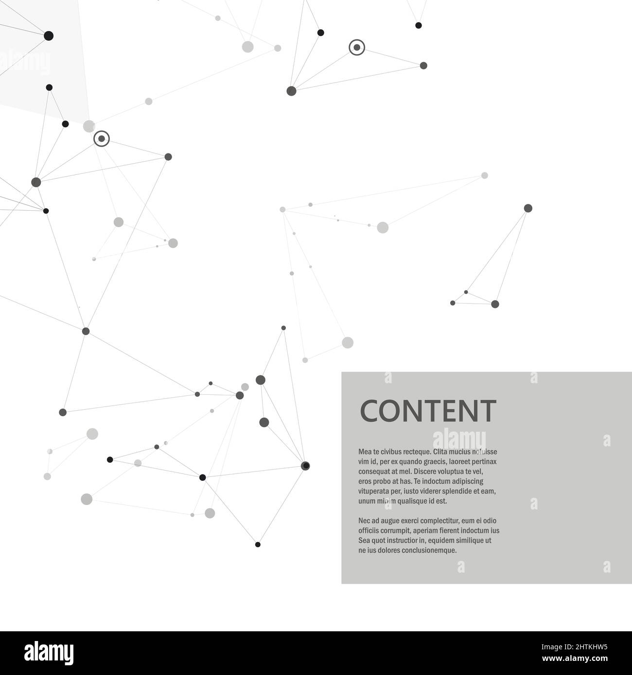 Points connected by straight lines into simple creative forms Stock ...