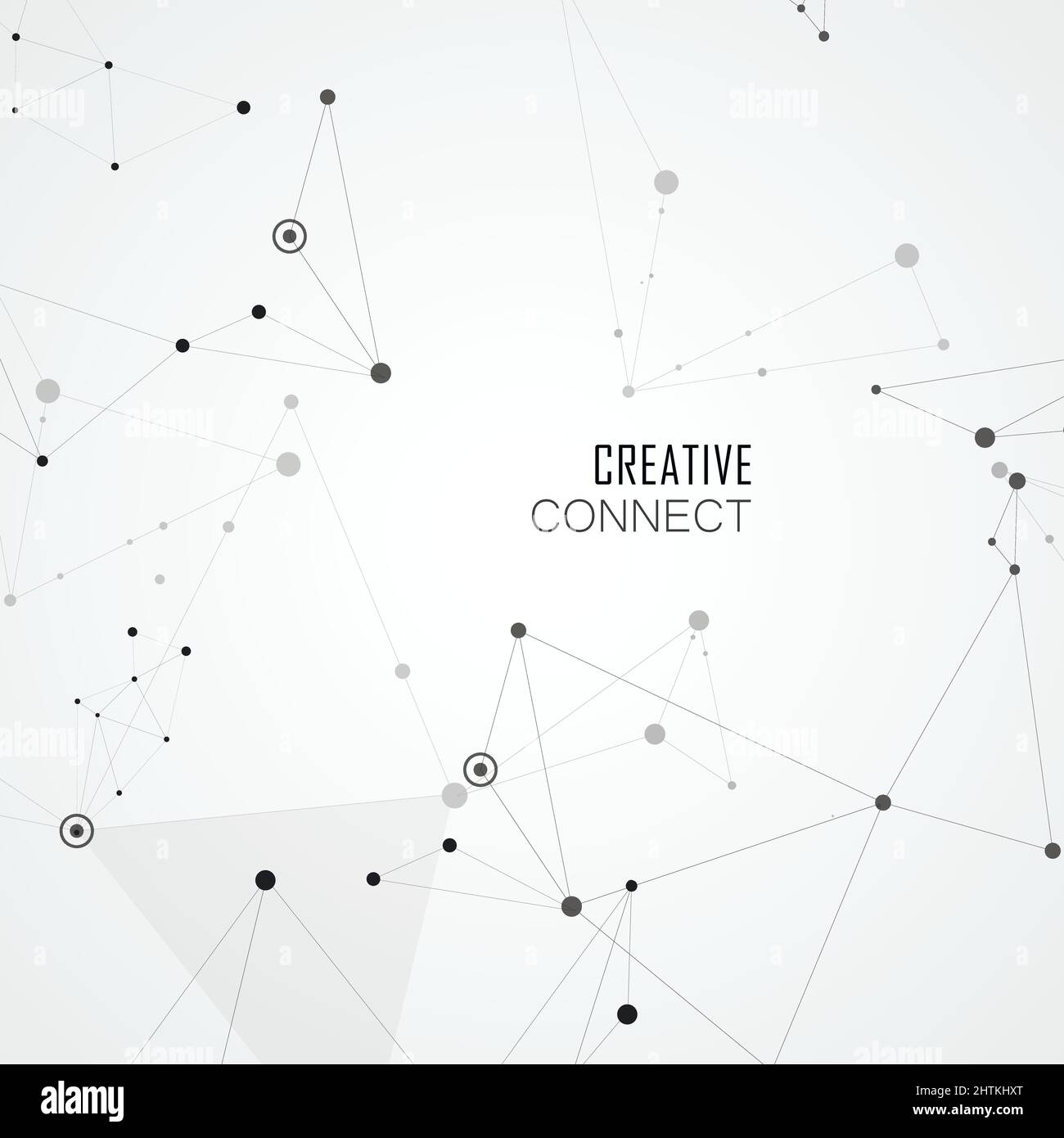 Points connected by straight lines into simple creative forms Stock ...