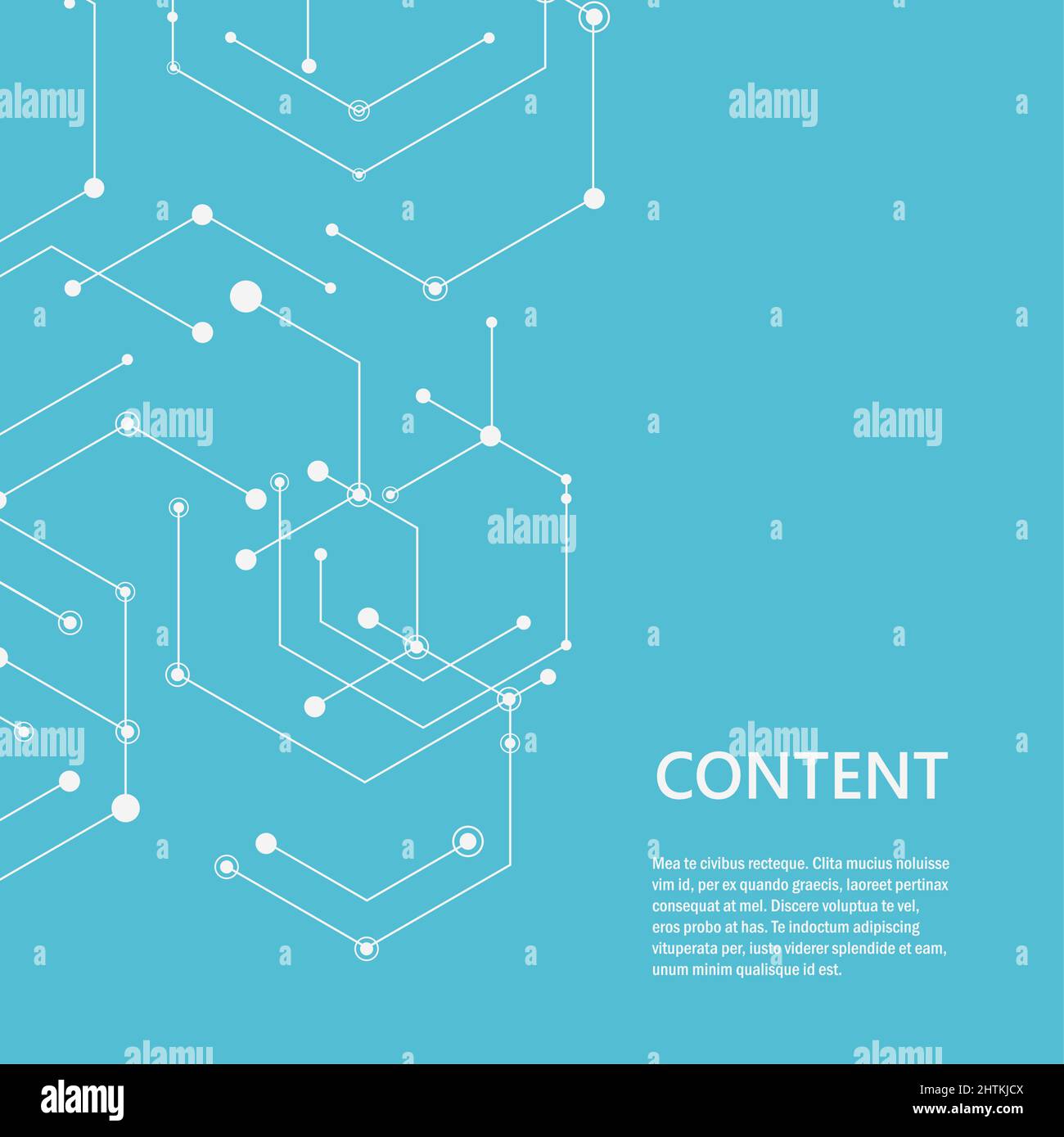 Abstract Line Pattern Hexagon. Creative technology design Stock Vector ...