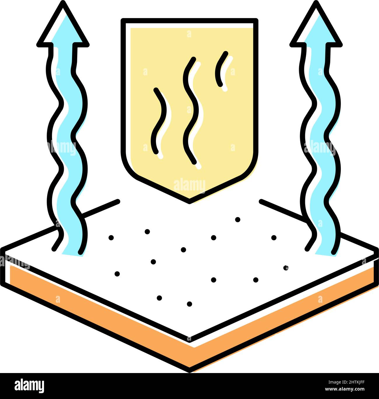 breathable fabric color icon vector illustration Stock Vector Image ...