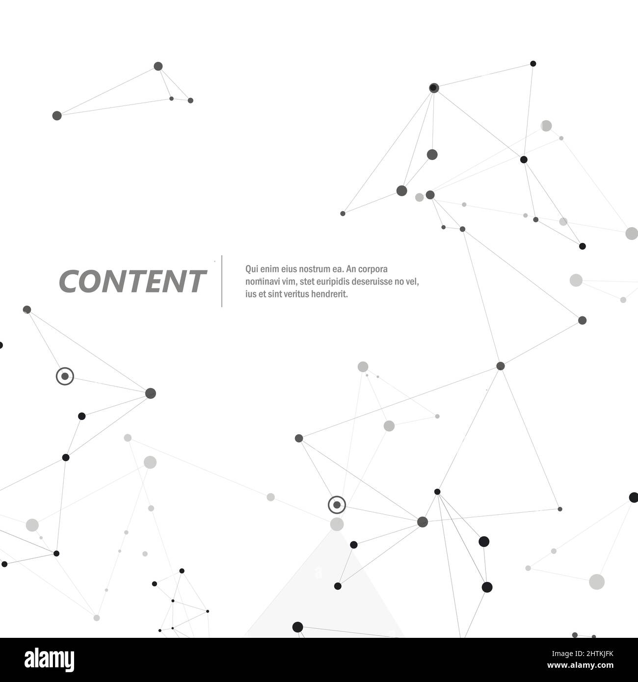 Points connected by straight lines into simple creative forms Stock ...