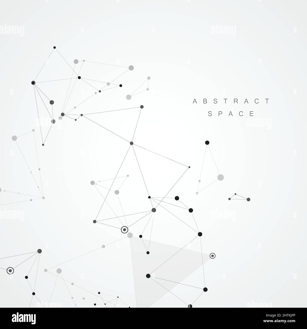 Points connected by straight lines into simple creative forms Stock ...
