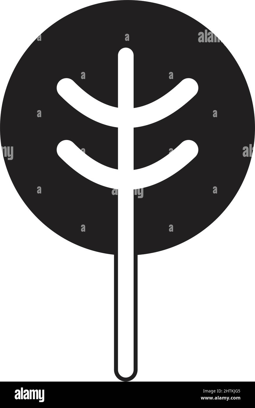 Tree icon vector glyph symbol for nature, ecology and environment in a ...