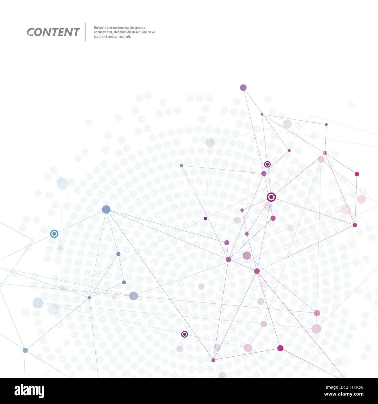 Abstract Connection Background With Molecule Structure Science And
