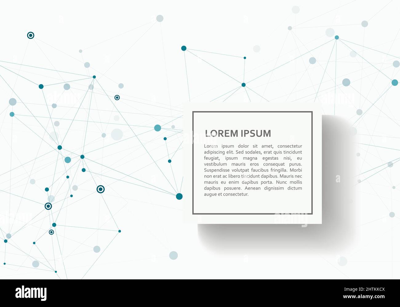 Lines connecting creative grid points on surface. Abstract cover ...
