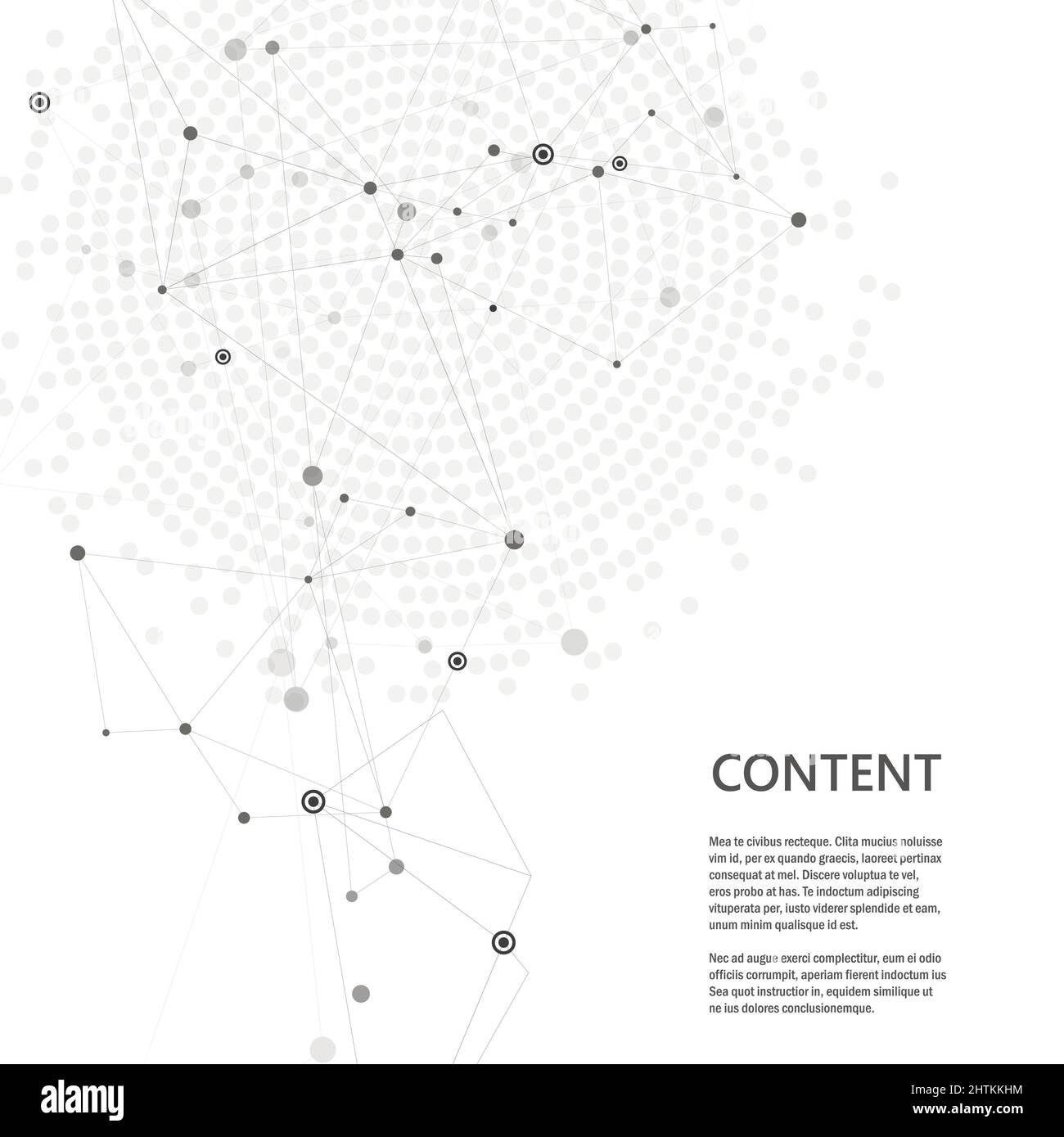 Technology connecting lines mesh Black and White Stock Photos & Images ...