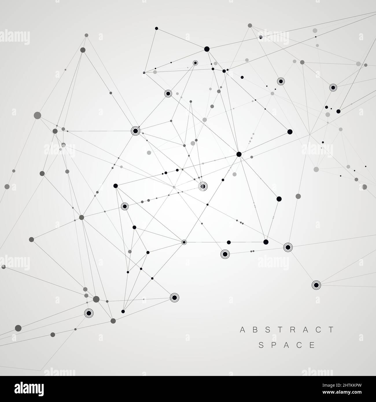 Connect polygonal network background. Lines and dots science pattern Stock Vector Image & Art ...