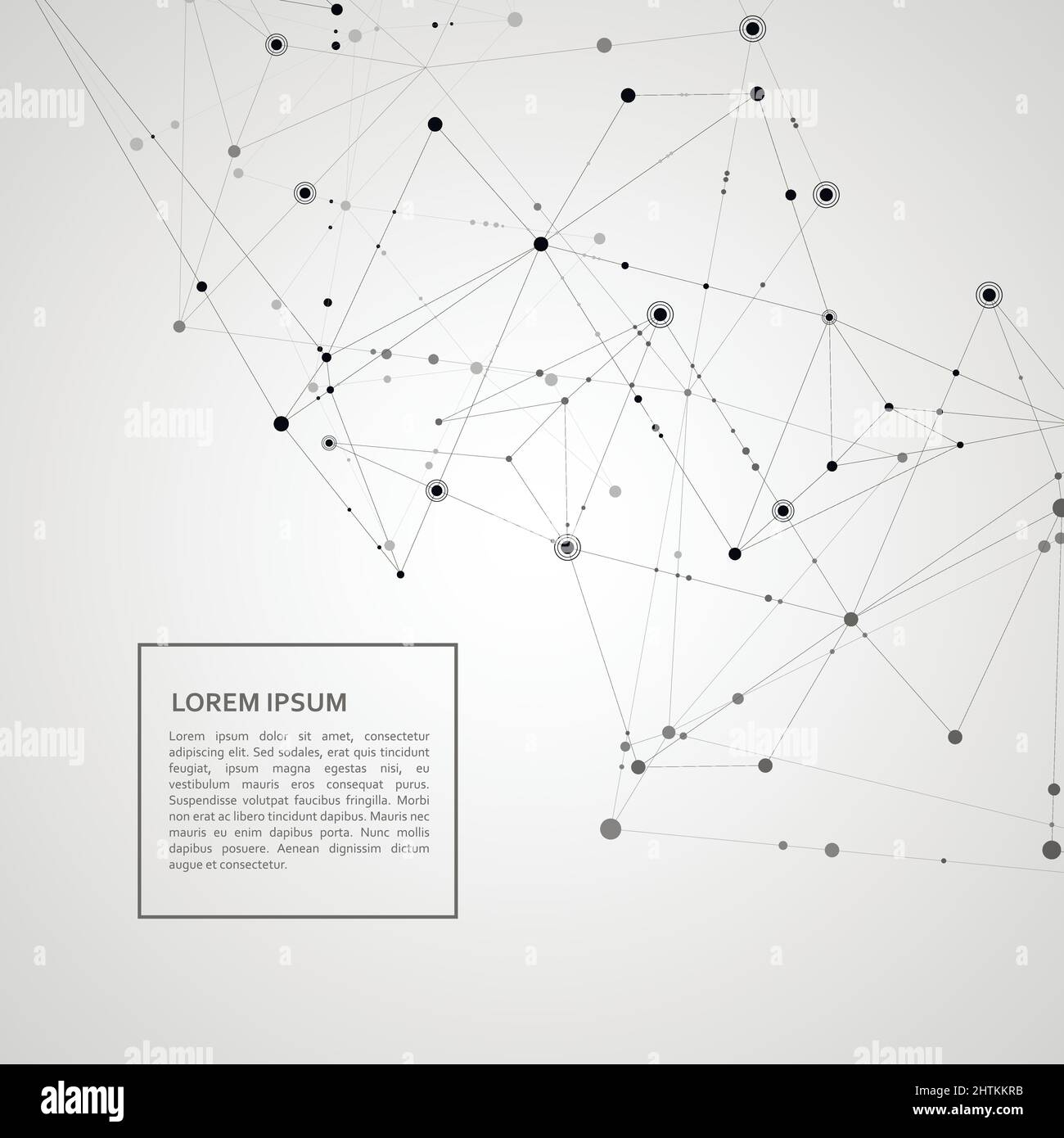 Connect polygonal network background. Lines and dots science pattern Stock Vector Image & Art ...