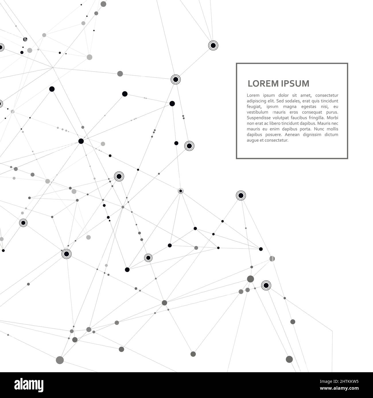 Connect polygonal network background. Lines and dots science pattern Stock Vector Image & Art ...