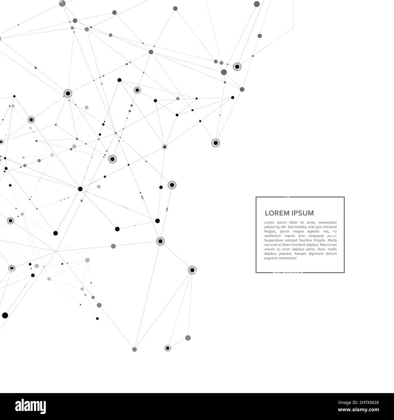 Connect polygonal network background. Lines and dots science pattern Stock Vector Image & Art ...