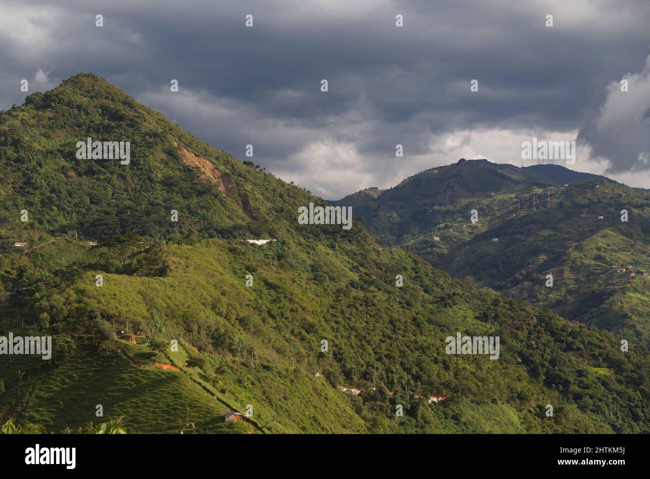 Green hills near Medellin, Colombia Stock Photo - Alamy