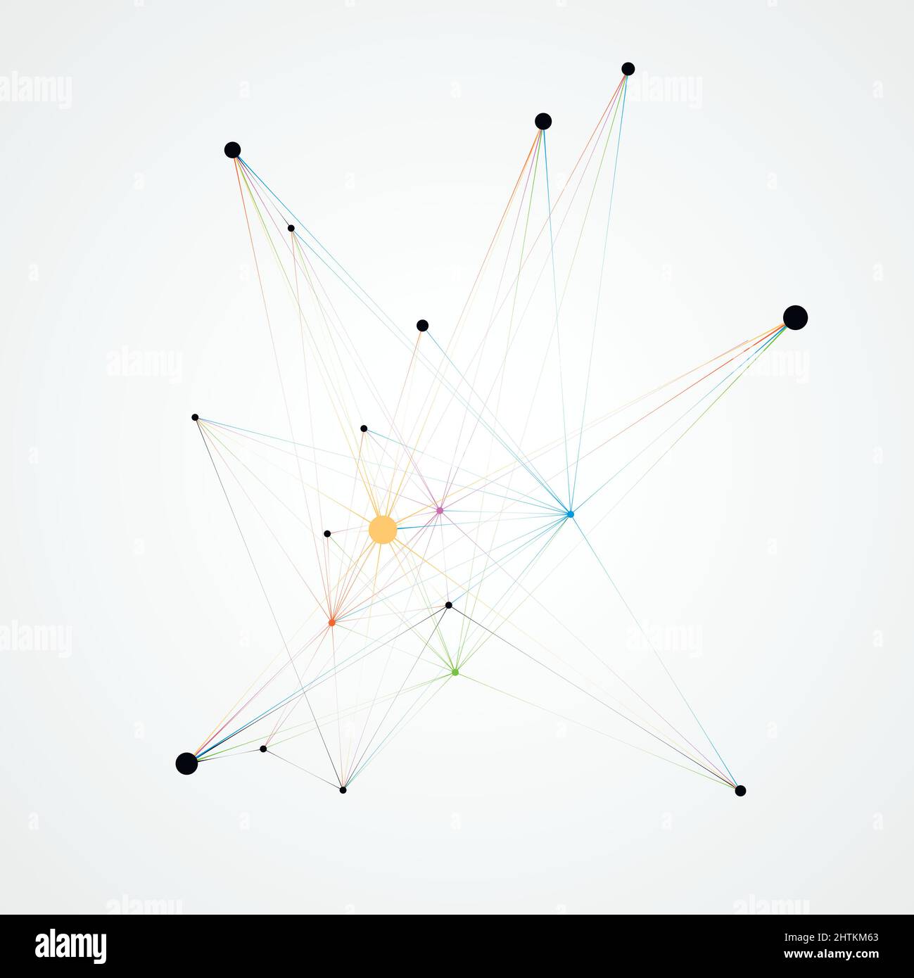 Connect network background with dots and lines Stock Vector Image & Art ...