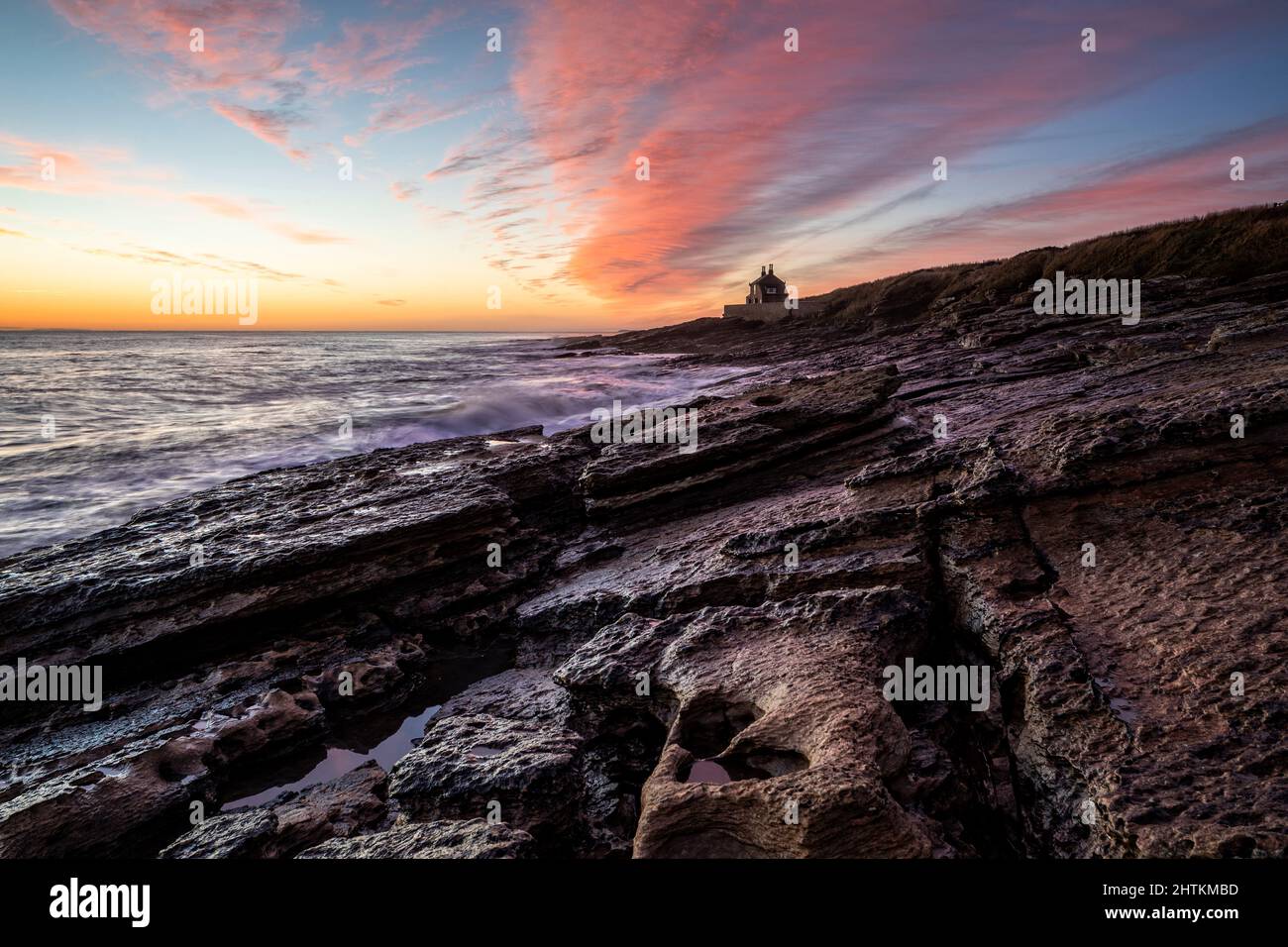 Bathing house howick northumberland uk hi-res stock photography and ...