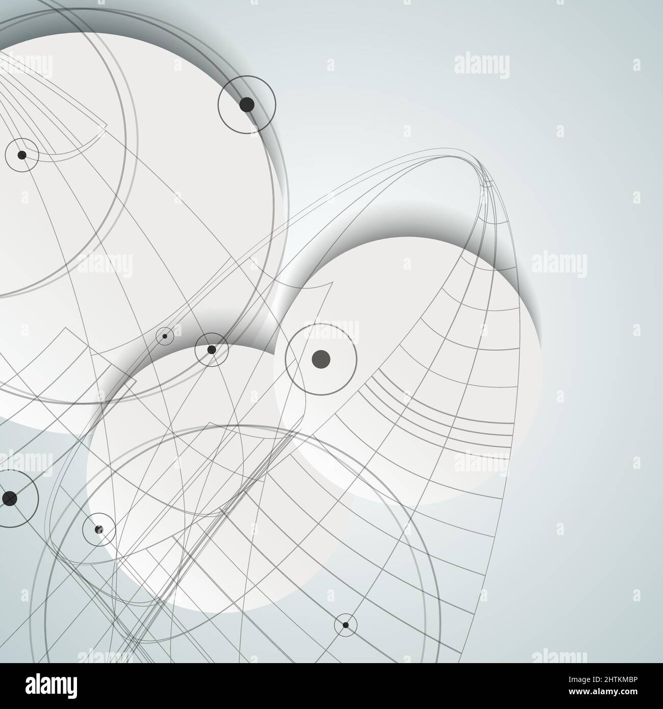 Abstract circle design template. Dots and lines background Stock Vector ...